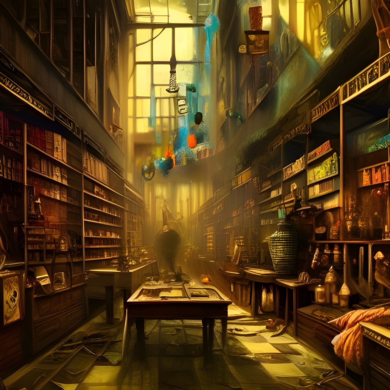 Inside a run down magic store : r/nightcafe