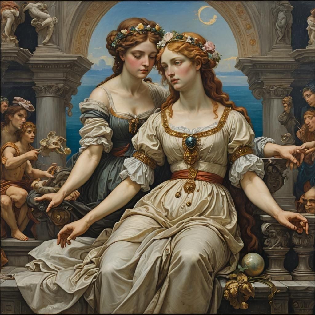 renaissance painting, galatea and pygmalion - AI Generated Artwork ...