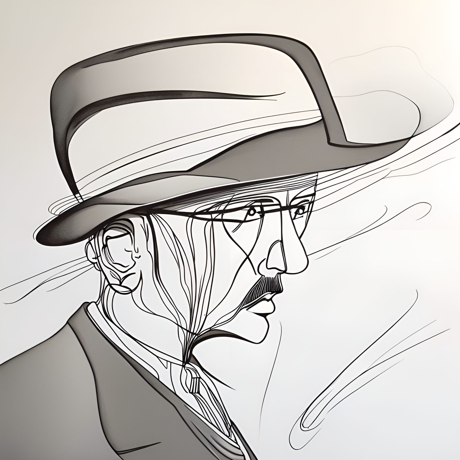 "Fernando Pessoa" abstract sketch - AI Generated Artwork - NightCafe ...