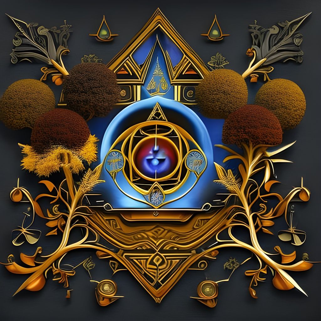 Mystical embodiment of symbols - AI Generated Artwork - NightCafe Creator