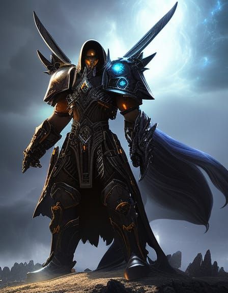 photorealistic Ultrarealistic Sci-Fi Fantasy Death Knight by Artist ...