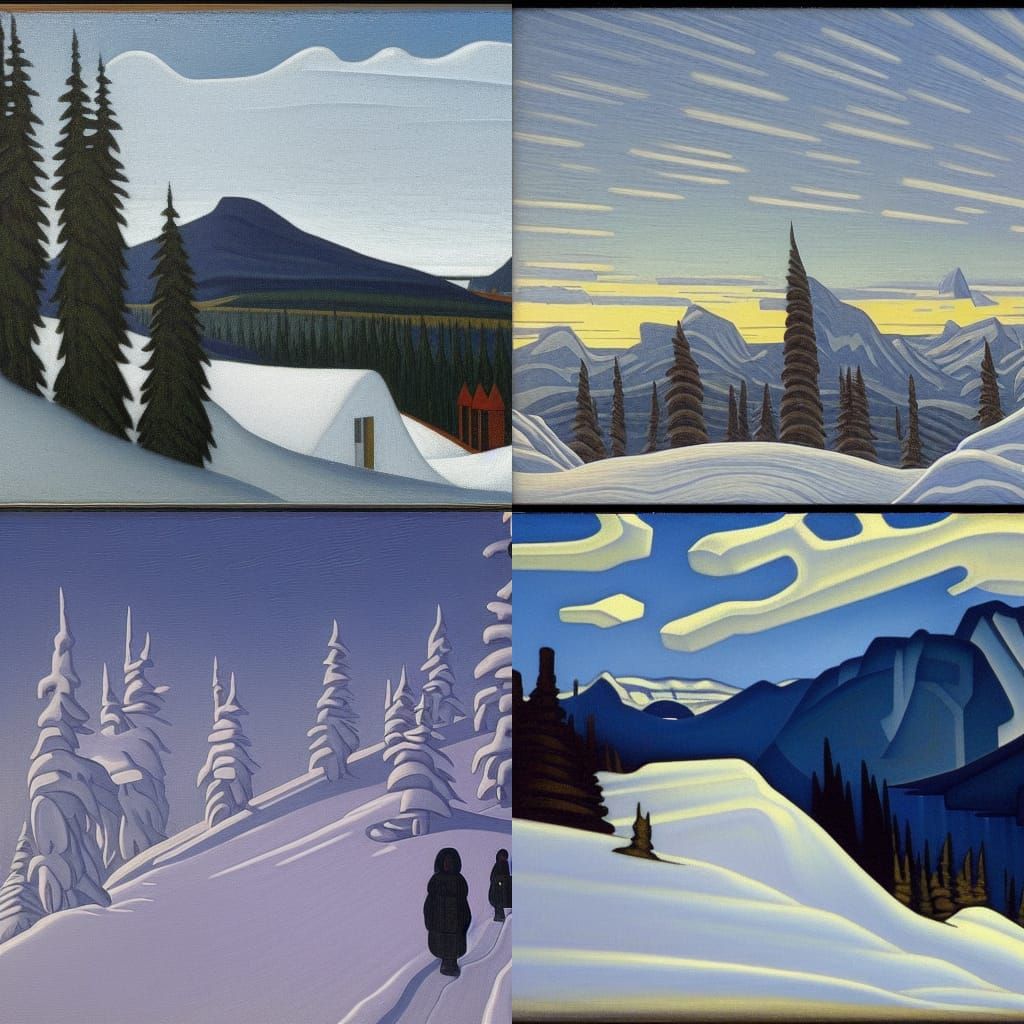 by Lawren Harris - AI Generated Artwork - NightCafe Creator