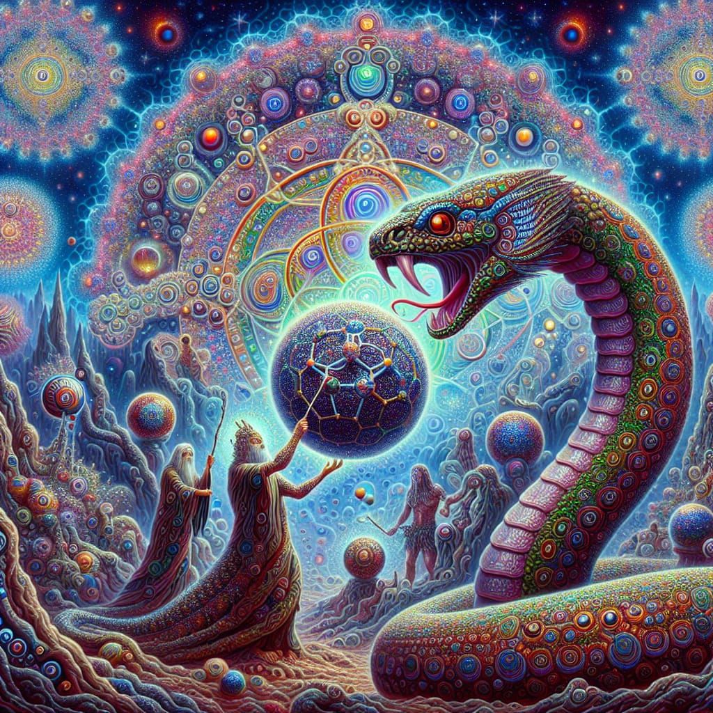 God asks the Basilisk To Make A Beautiful Sigil for Bucky-Ball II - AI ...