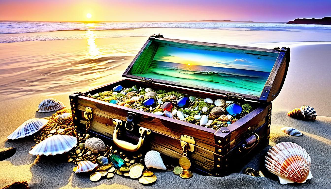 Treasures Washed Ashore - AI Generated Artwork - NightCafe Creator