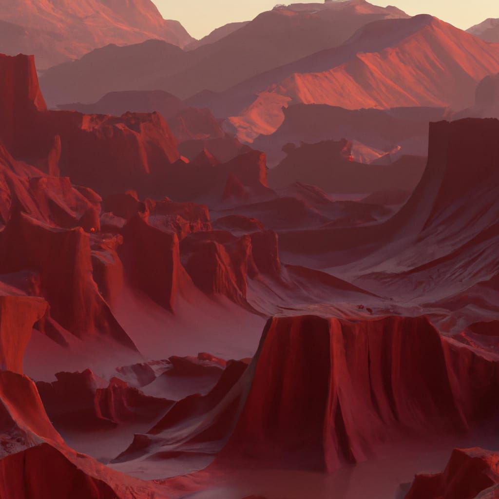 Red Atacama Desert - AI Generated Artwork - NightCafe Creator