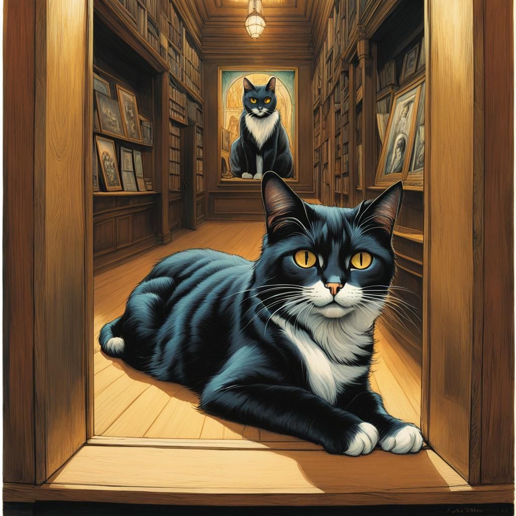 Cat's room - AI Generated Artwork - NightCafe Creator