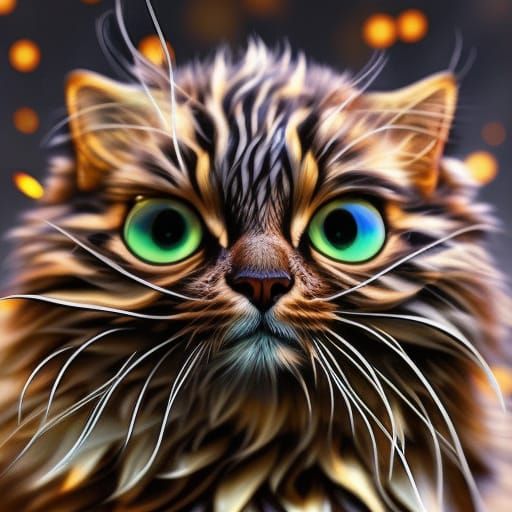 surprised cat - AI Generated Artwork - NightCafe Creator