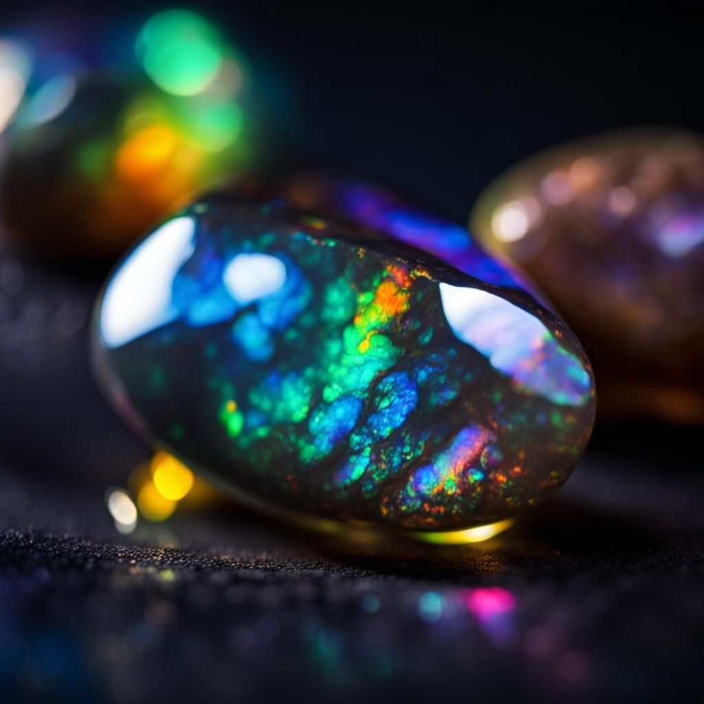 Black opal - AI Generated Artwork - NightCafe Creator