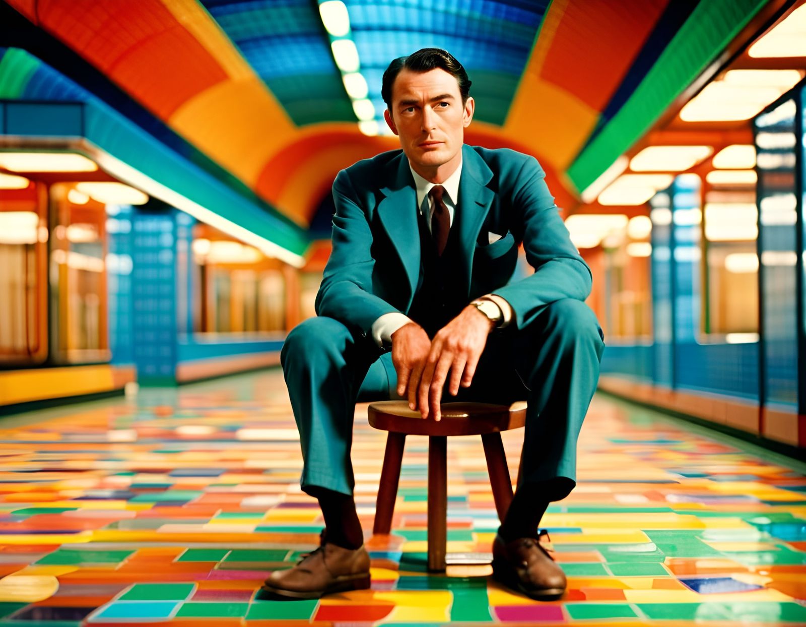 Gregory Peck in the interdimensional train station - AI Generated ...