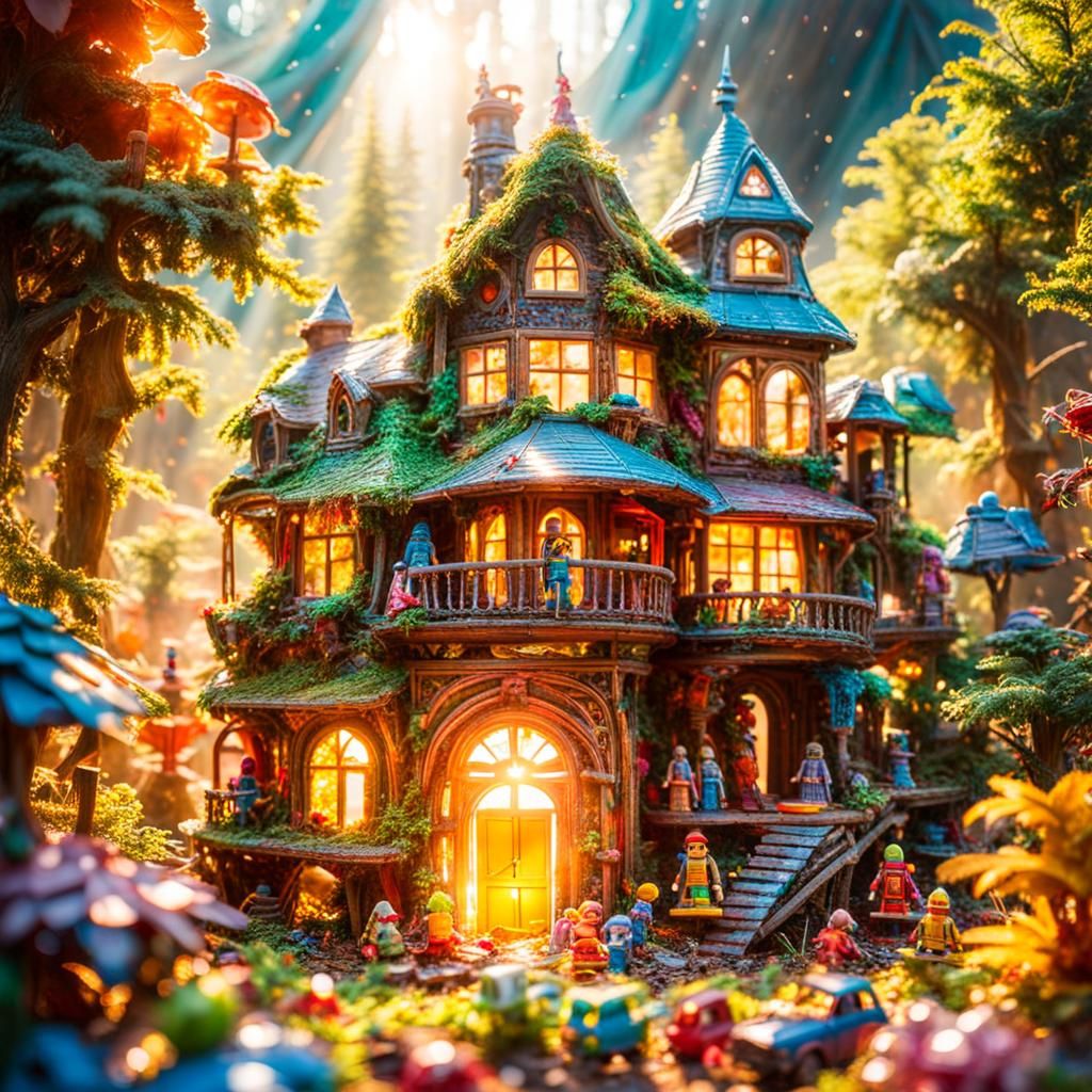 The toy house - AI Generated Artwork - NightCafe Creator