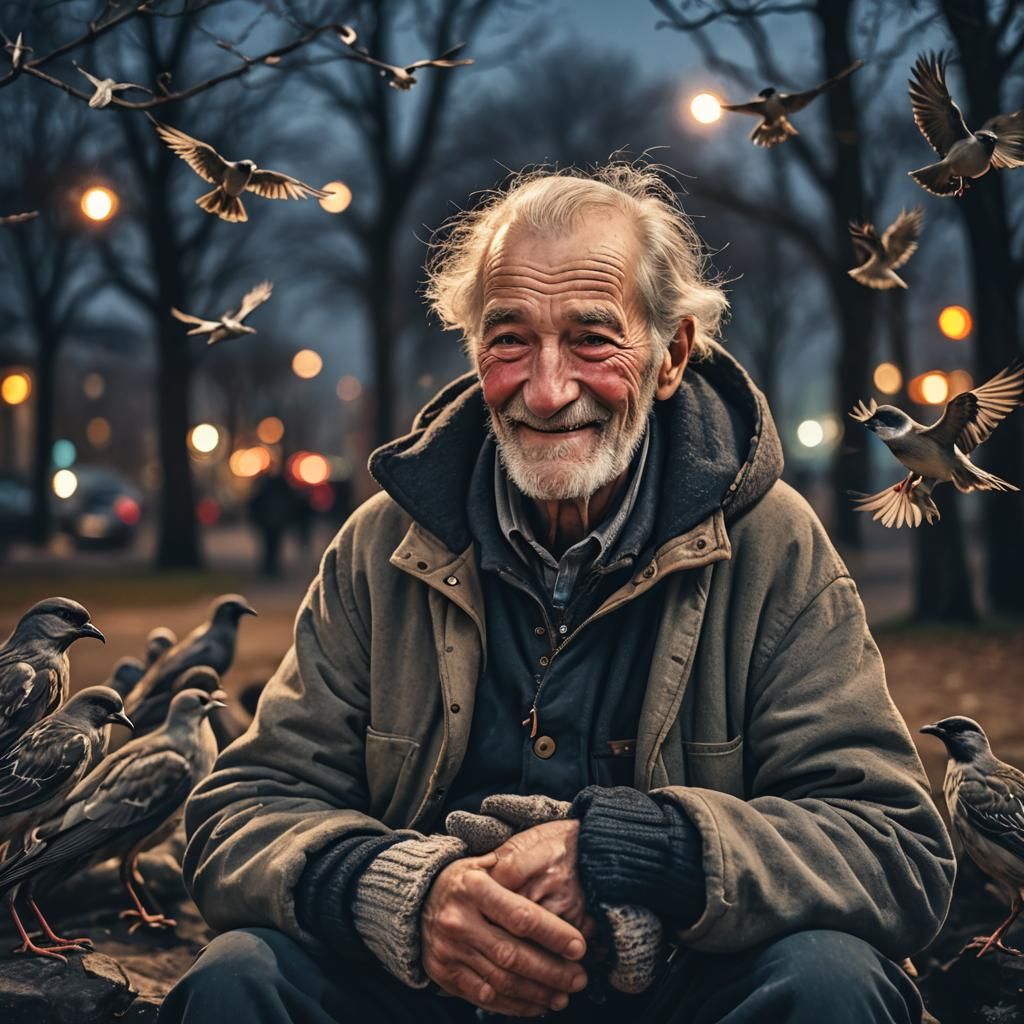 Pigeon Man - AI Generated Artwork - NightCafe Creator