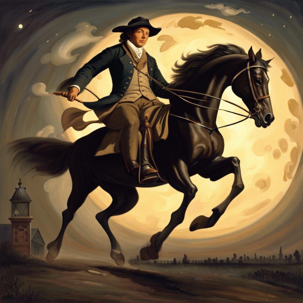 I am Paul revere early American minuteman, revolutionary, and riding on ...