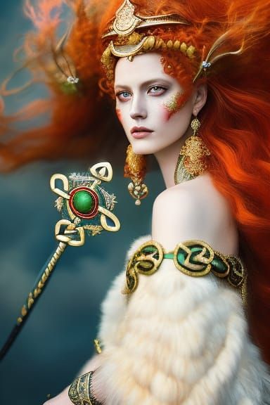 Brigid Celtic Goddess of Fire - AI Generated Artwork - NightCafe Creator