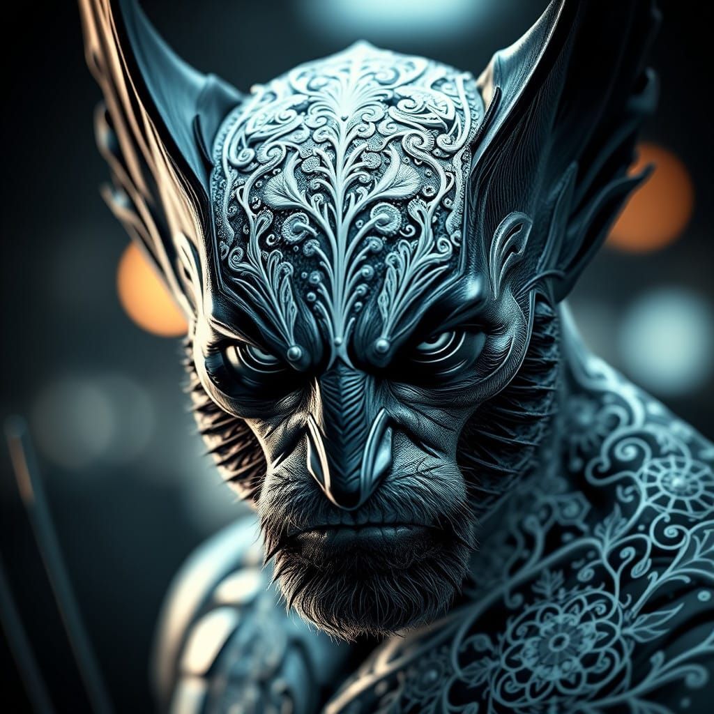 an incredible, Wolverine, steampunk, jacked, muscular, alternate ...