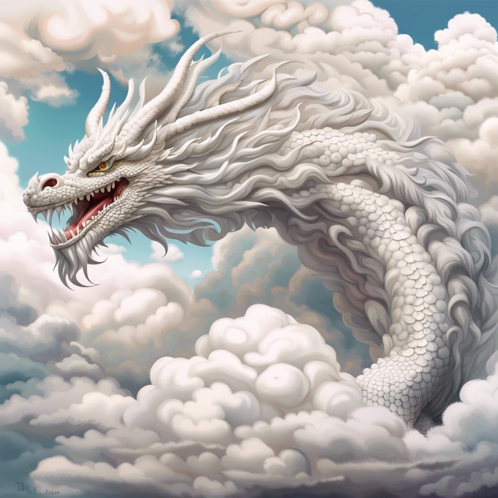 cloud dragon - AI Generated Artwork - NightCafe Creator