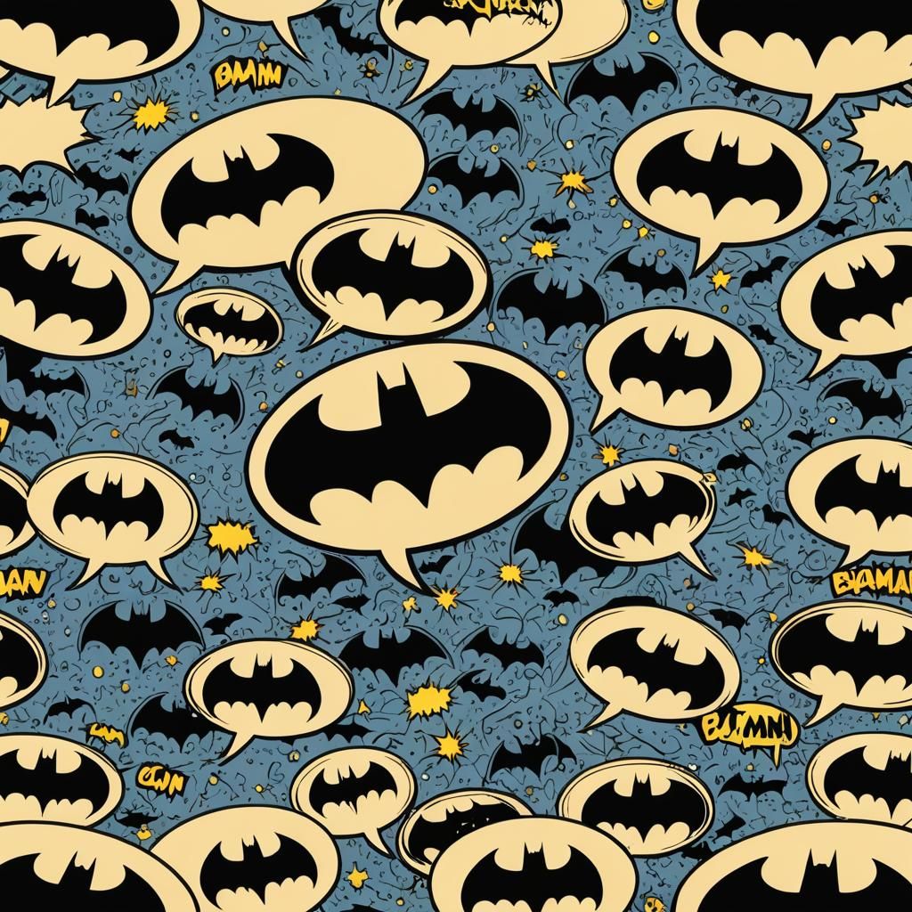Classic Batman (Pow) speech bubble - AI Generated Artwork - NightCafe ...