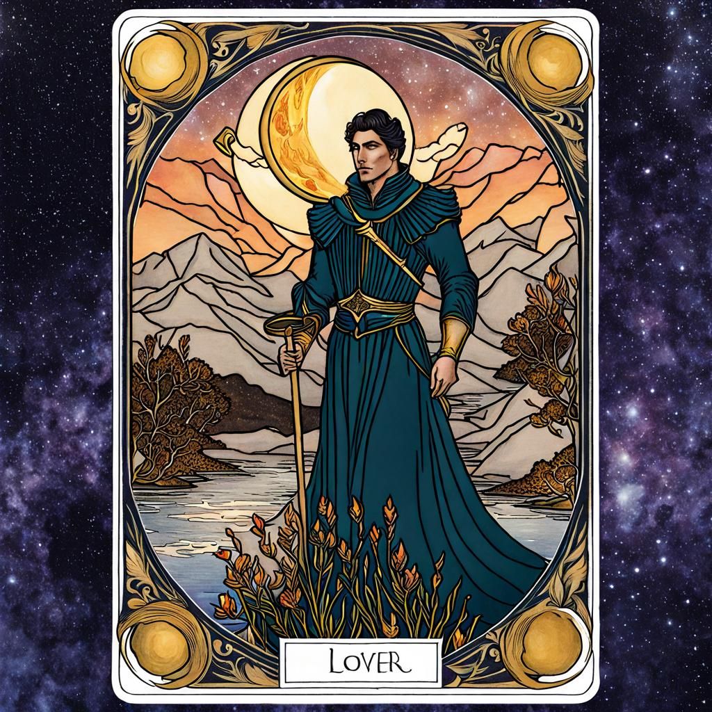 ((The Lover:1.3) (male) (tarot Card:)) by Grace Duong - AI Generated ...