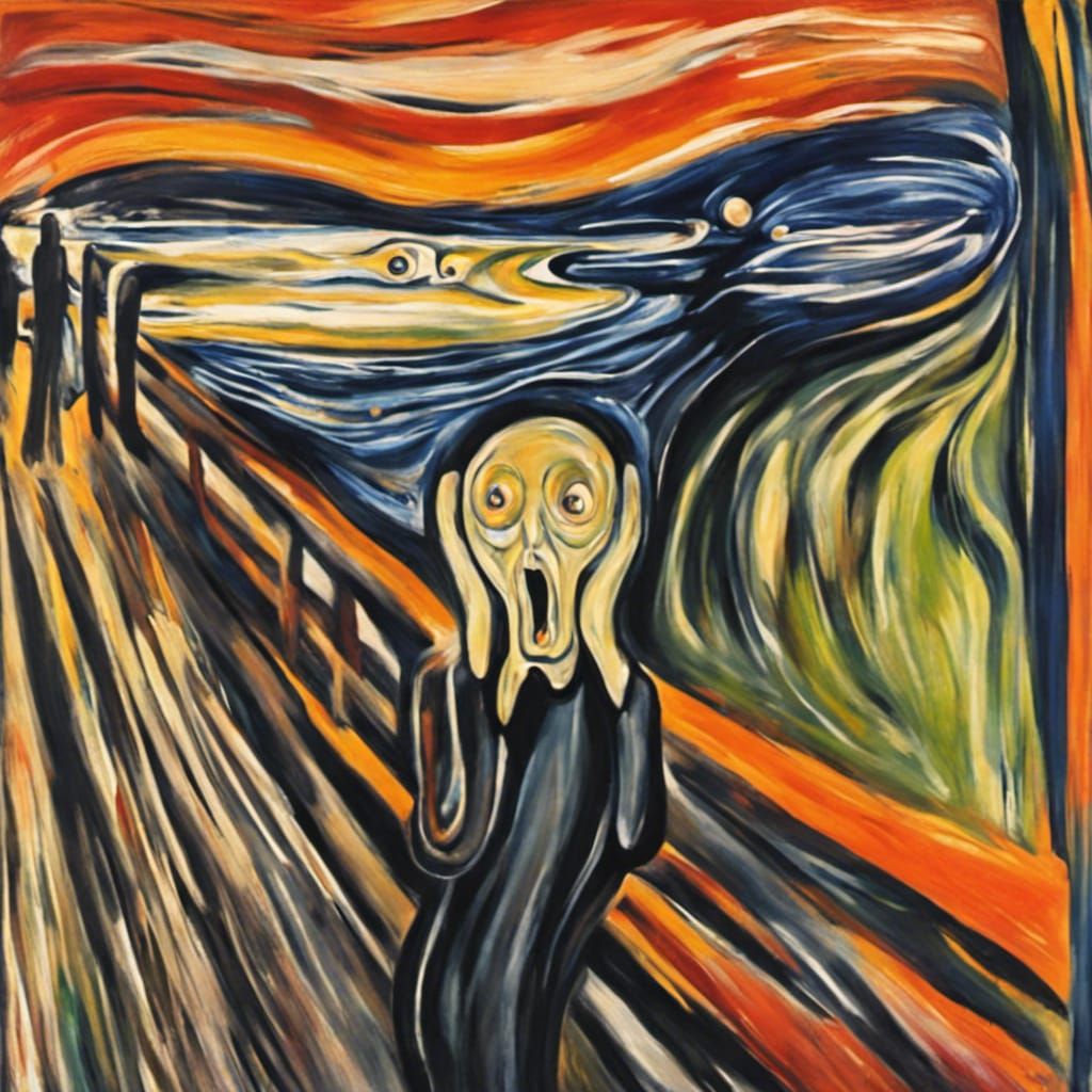 The Scream Reimagined - AI Generated Artwork - NightCafe Creator
