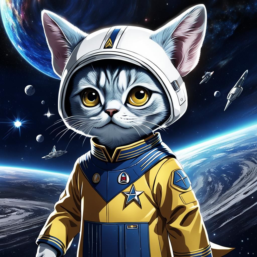 Officer Fluffy reporting for duty - Minion in Starfleet Unif...
