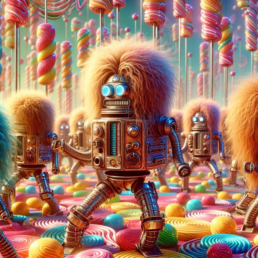 Robot Flash Dance - AI Generated Artwork - NightCafe Creator