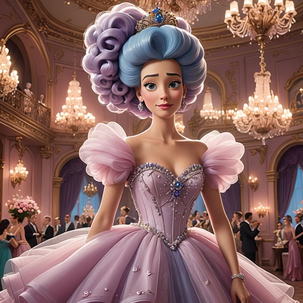 Disney princess Marge Simpson - AI Generated Artwork - NightCafe Creator