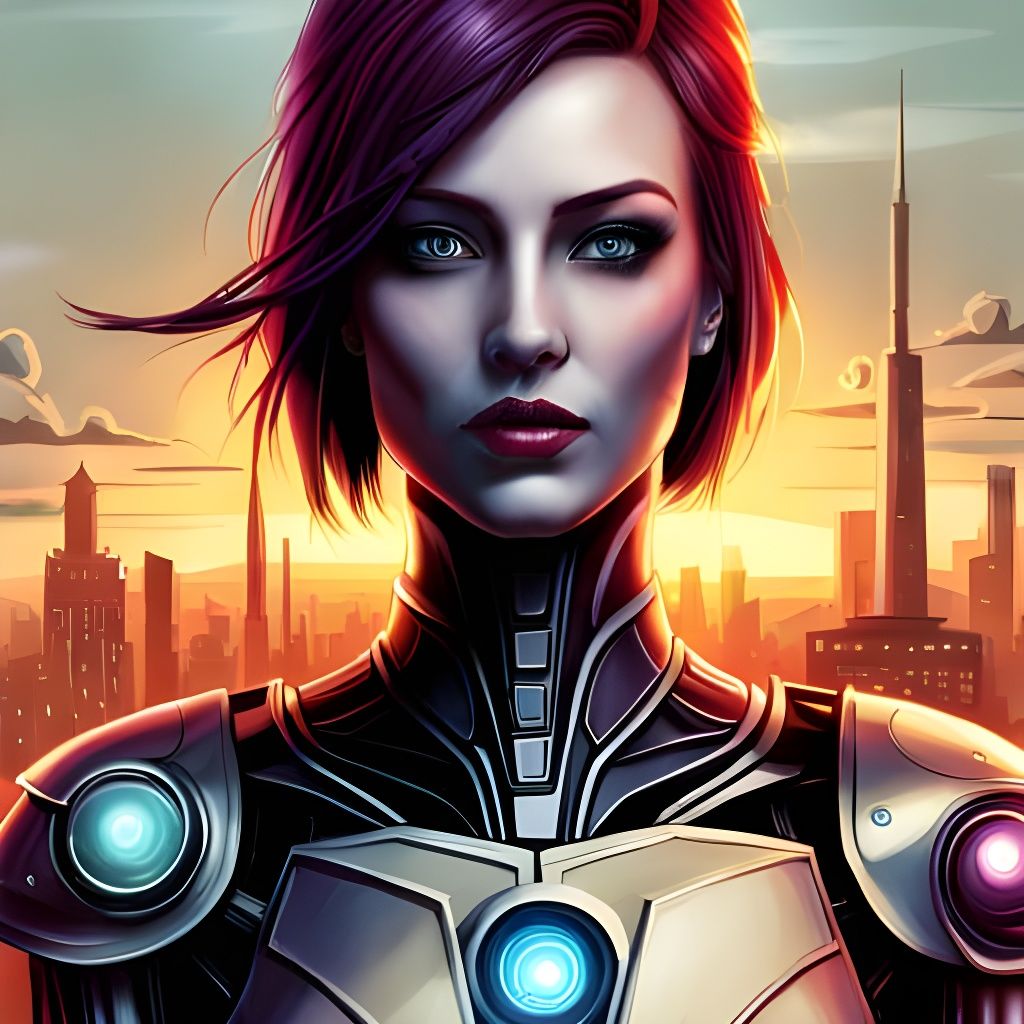 Female Robot - SDXL - AI Generated Artwork - NightCafe Creator