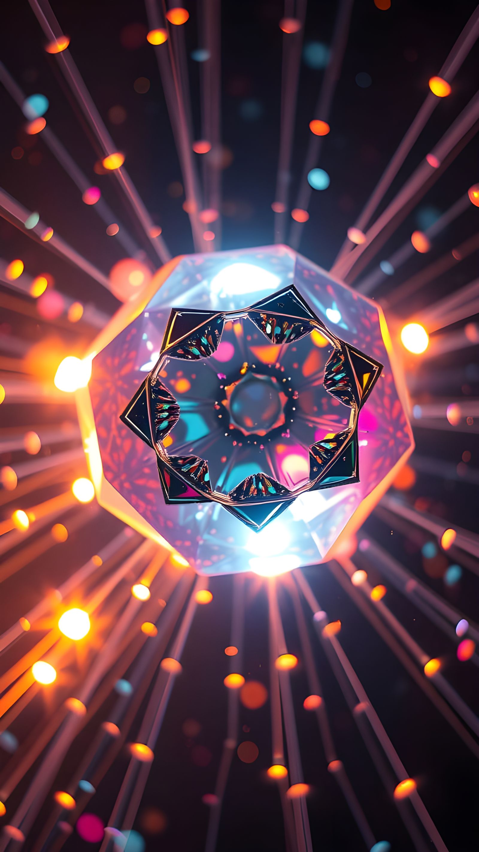 trans-dimensional probe - Cosmic Oracle: A Vibrant, Ethereal...