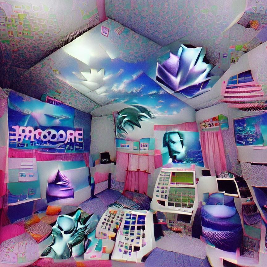 Dreamcore Vaporwave Room - AI Generated Artwork - NightCafe Creator