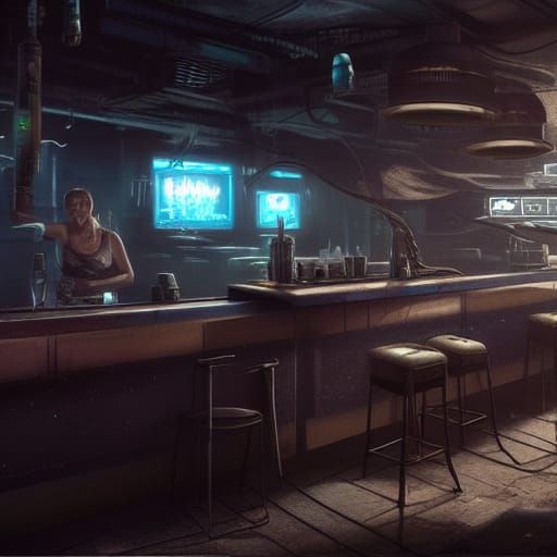 Bar - AI Generated Artwork - NightCafe Creator