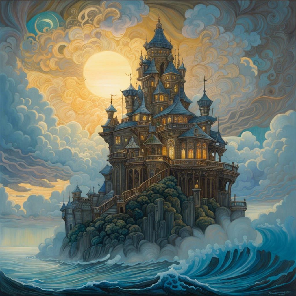 Dream castle - AI Generated Artwork - NightCafe Creator