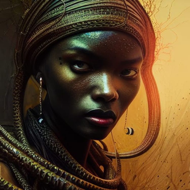 Mother of the black Mambas - AI Generated Artwork - NightCafe Creator