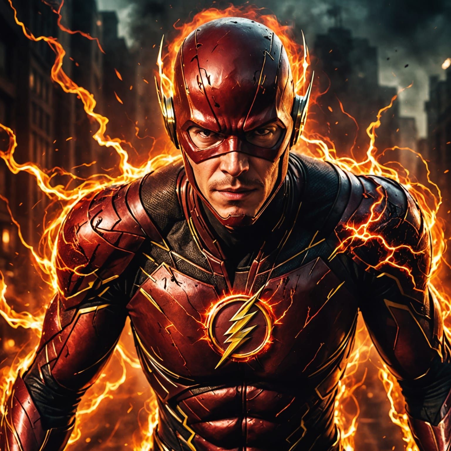 The Flash in Hell - The Flash as a Fiery Demonic Entity in H...