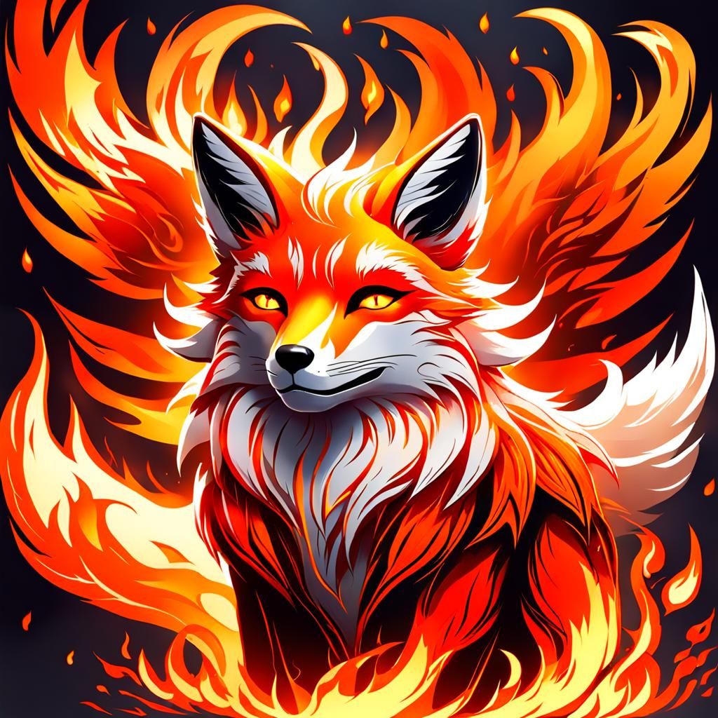 Wildfire guardian spirit: Fox - AI Generated Artwork - NightCafe Creator