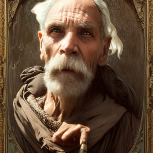 an extremely gaunt old hobo man - AI Generated Artwork - NightCafe Creator