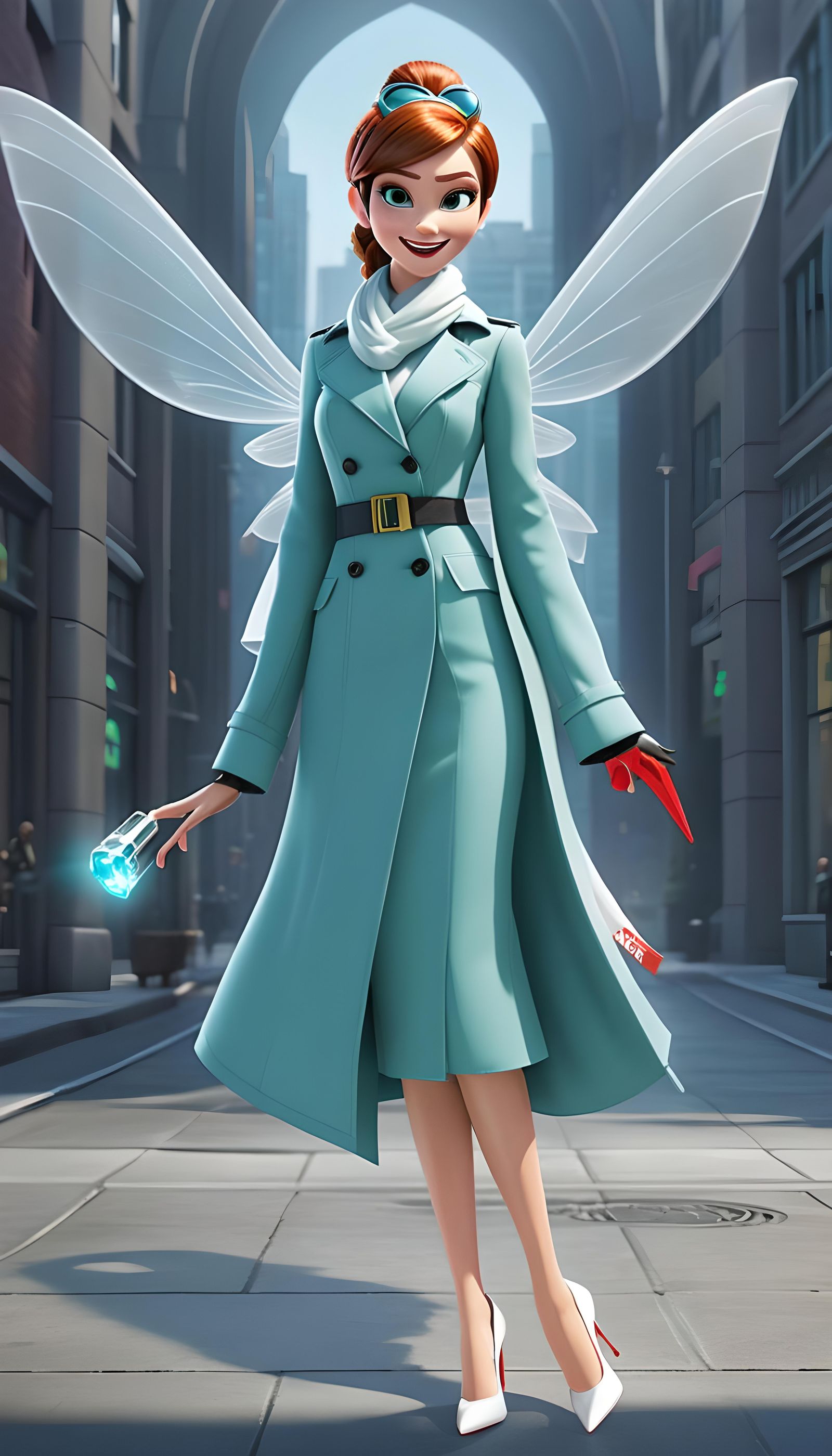 Tinker Bell as Agent Lucy Wilde from Despicable Me 2 - AI Generated ...
