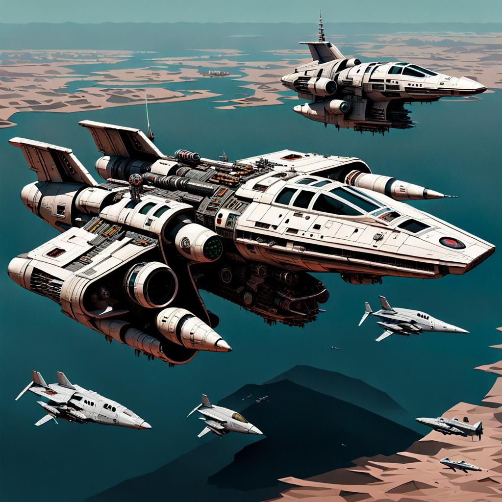Space fighters - AI Generated Artwork - NightCafe Creator