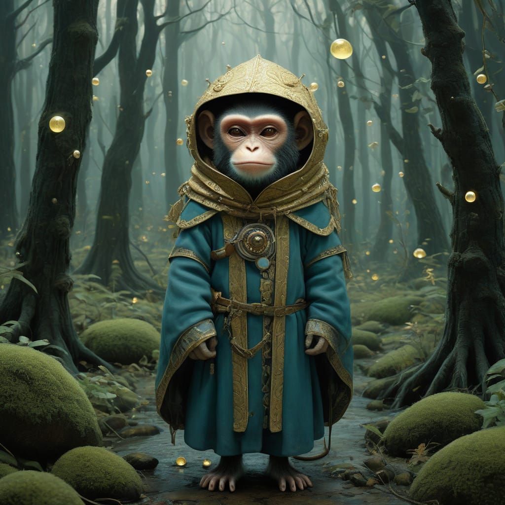 monkey magic - Ancient Monkey Weaves Mystical Magic in the...