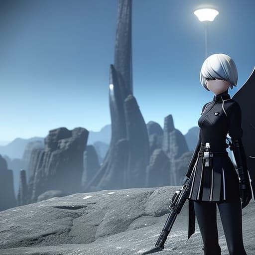 2B - AI Generated Artwork - NightCafe Creator