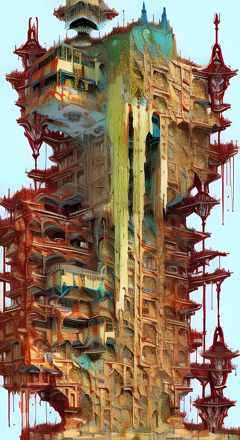 Alien Fortress - AI Generated Artwork - NightCafe Creator