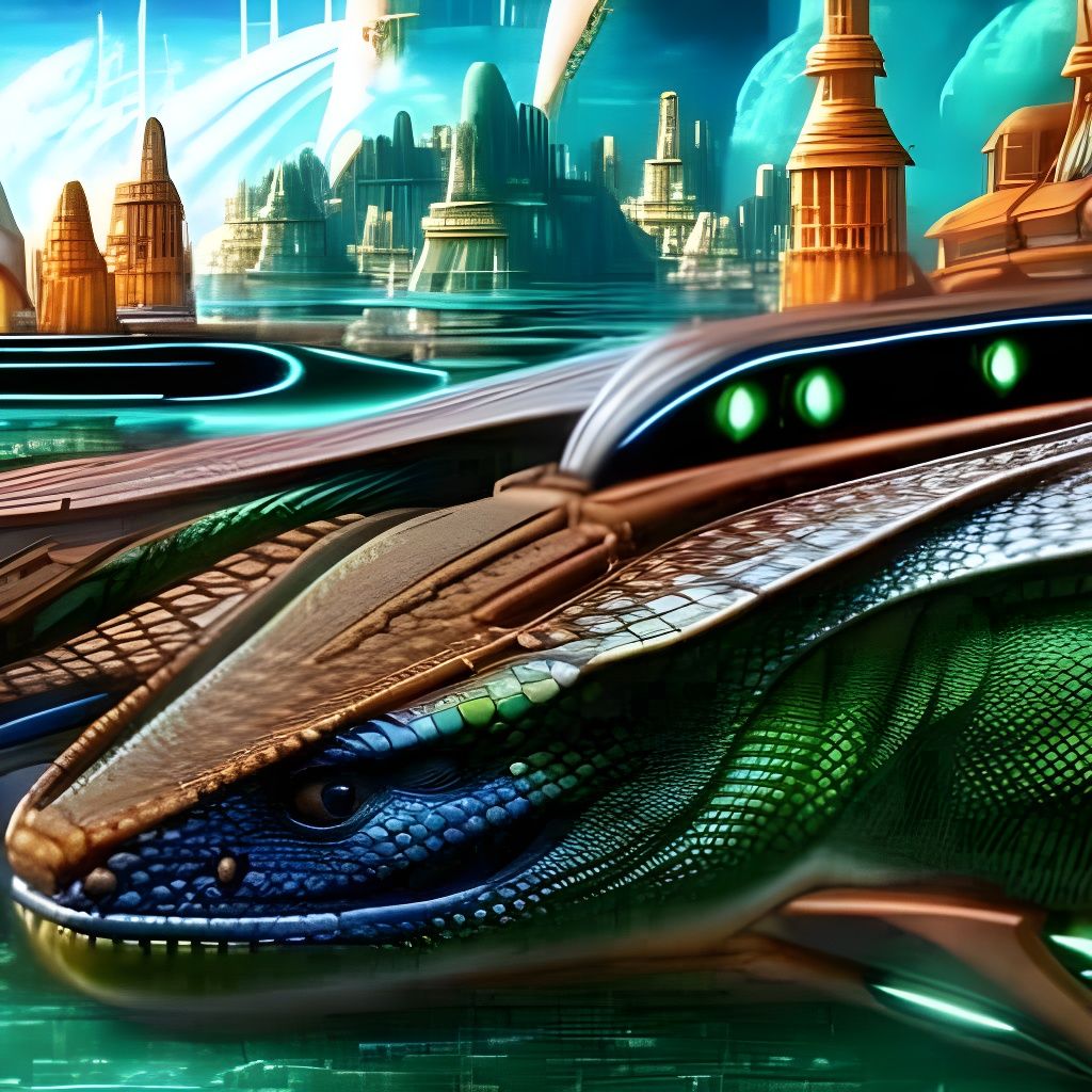 Lizard City - AI Generated Artwork - NightCafe Creator