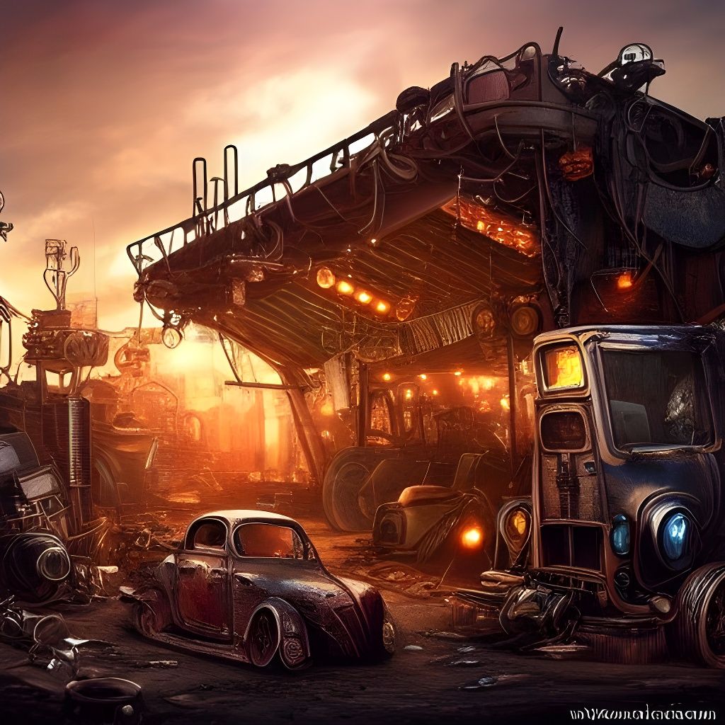 Scrapyard - AI Generated Artwork - NightCafe Creator