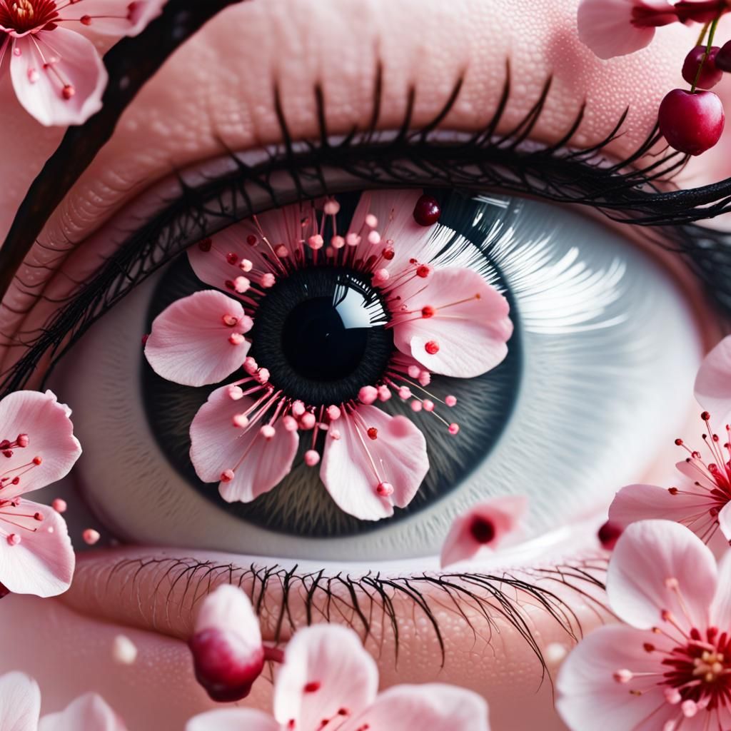 Flower eye - AI Generated Artwork - NightCafe Creator