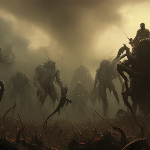 giant monsters - AI Generated Artwork - NightCafe Creator