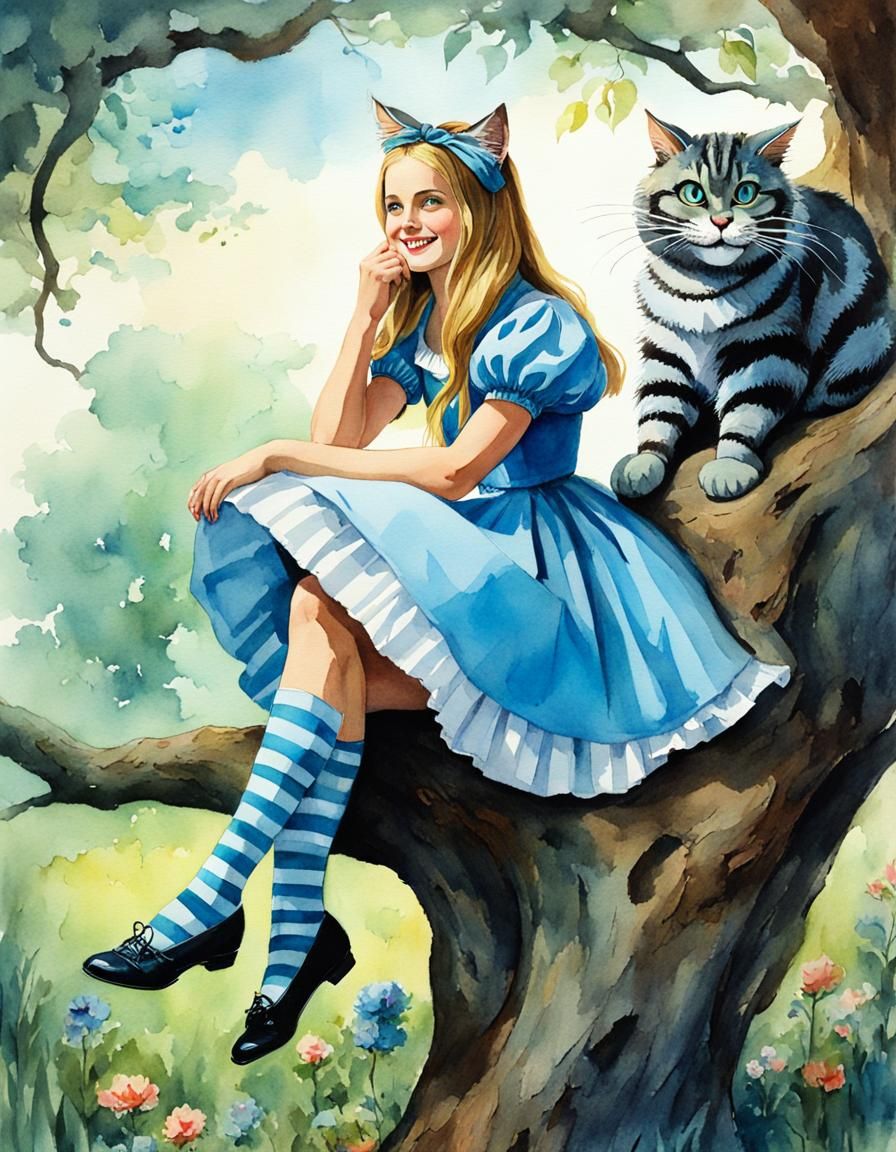 Alice in Wonderland - AI Generated Artwork - NightCafe Creator