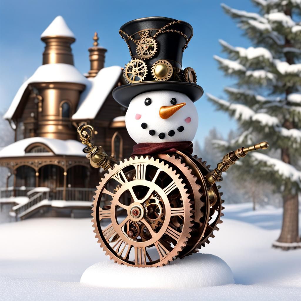 Dr. Loveless’ Snowman - AI Generated Artwork - NightCafe Creator