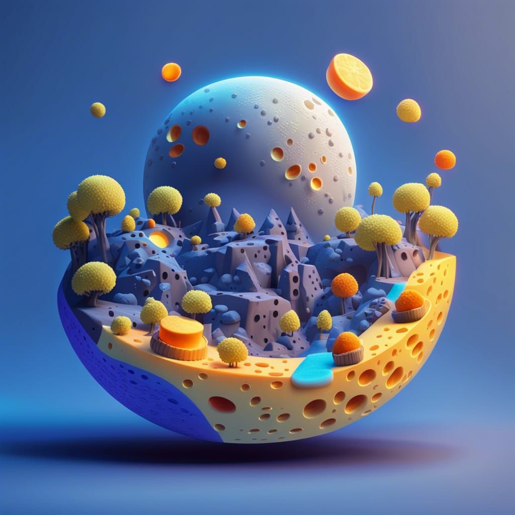 The world of cheese! - AI Generated Artwork - NightCafe Creator