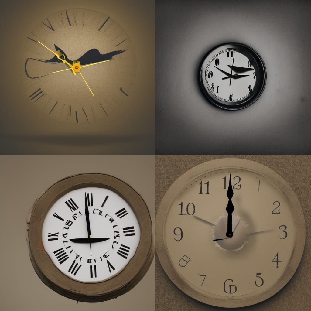 Flying Clock - AI Generated Artwork - NightCafe Creator