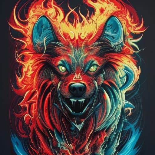 Hellhound evolution 1 - AI Generated Artwork - NightCafe Creator