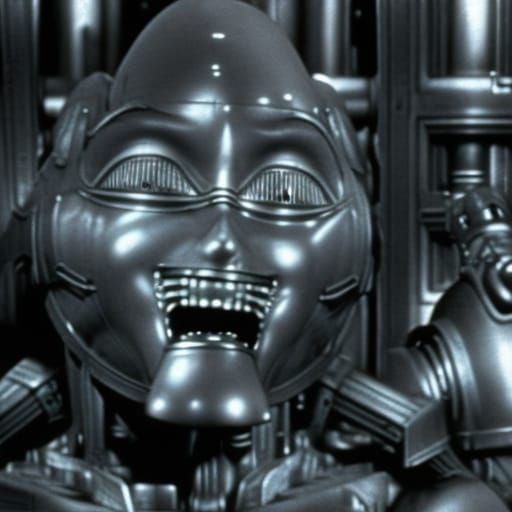 In Fritz Lang's Metropolis, Rotwang, the mad scientist, laughs ...