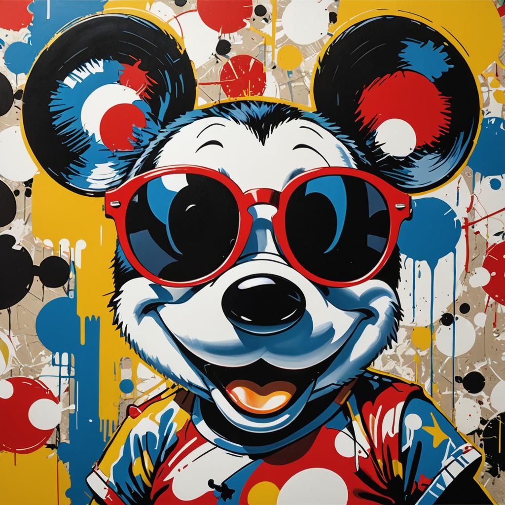 pop-art mickey mouse - AI Generated Artwork - NightCafe Creator
